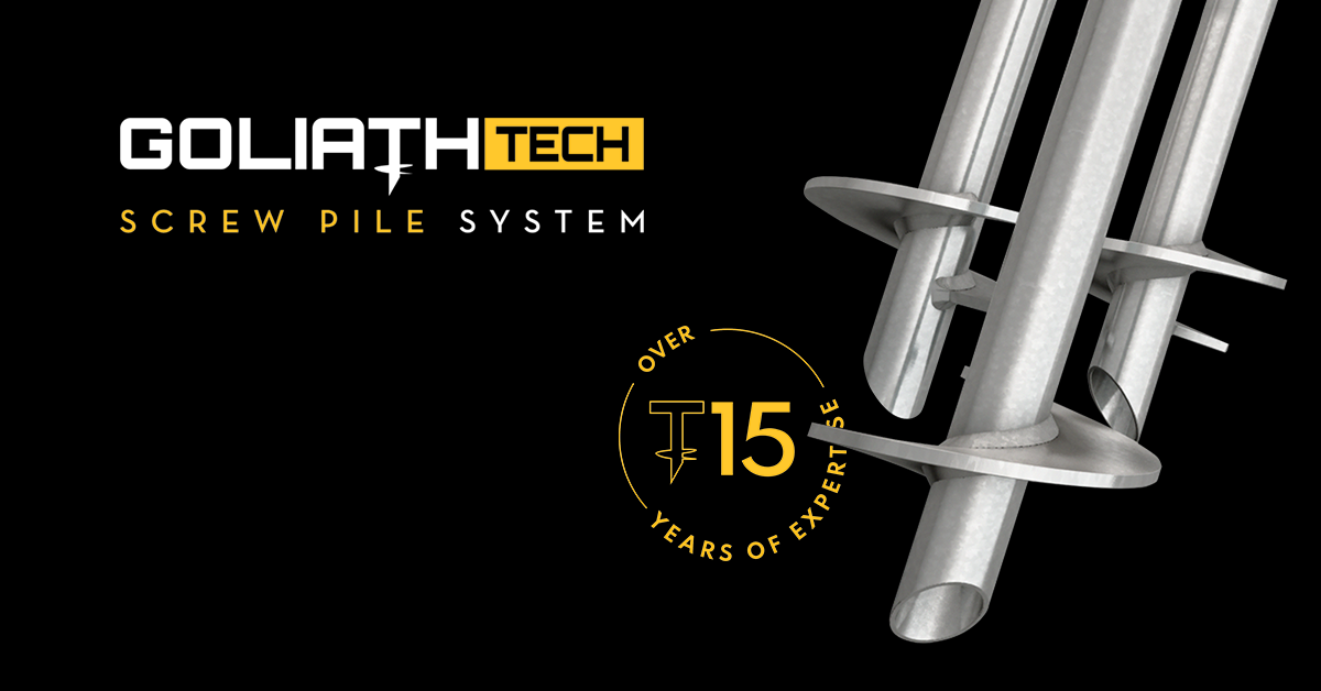 Fondations sur pieux vissés Wessex | GoliathTech