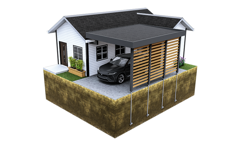 Carport Foundation | Why Use GoliathTech Screw Piles
