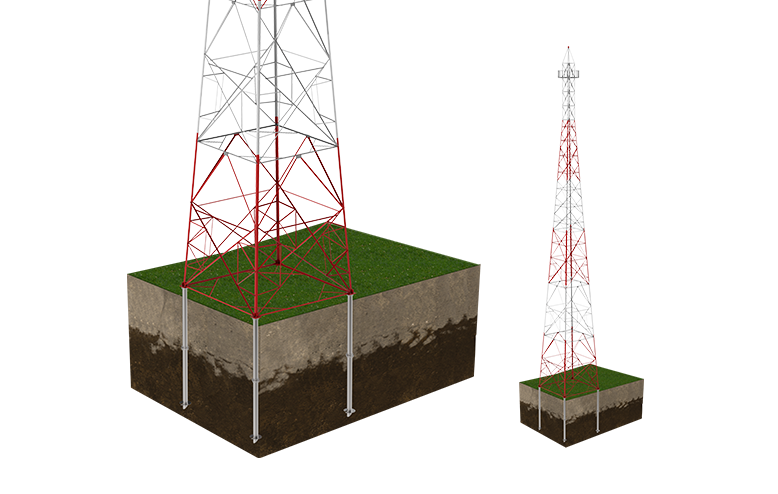 Cellphone Tower Foundation | Use GoliathTech Screw Piles
