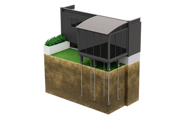 Solarium/Sunroom Footings | Why Use GoliathTech Screw Piles