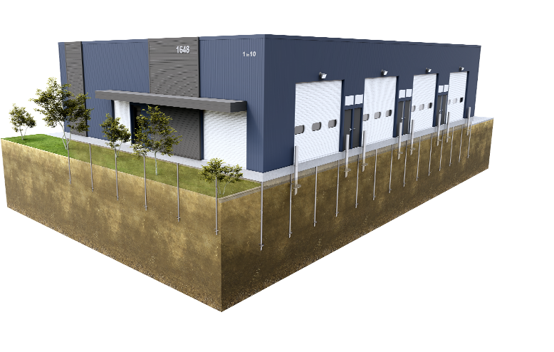Warehouse Foundations | Why Use GoliathTech Screw Piles