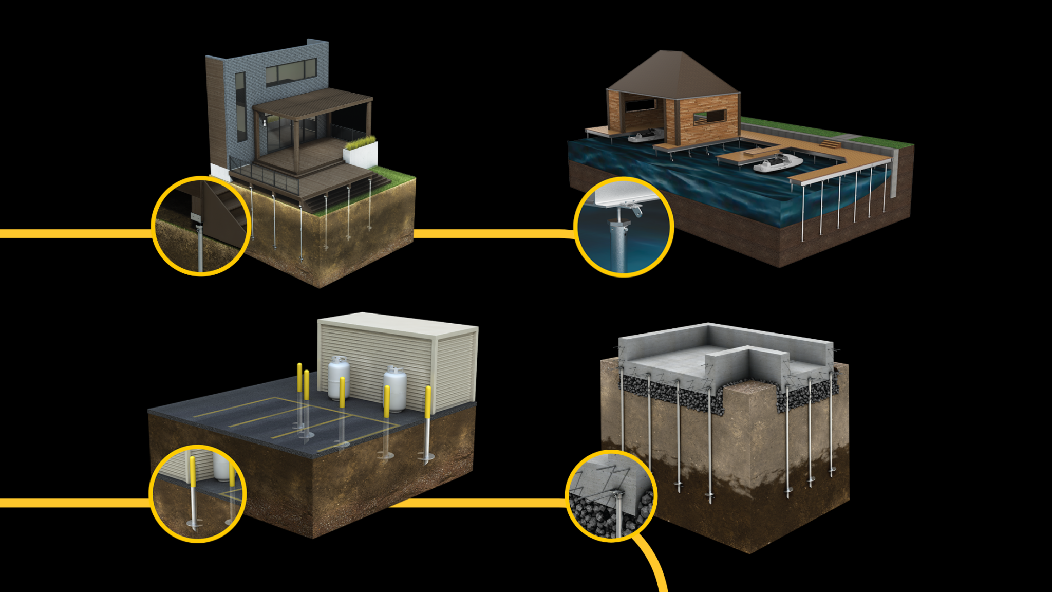 GoliathTech: Helical Piles vs. Concrete Foundations: Comparison.